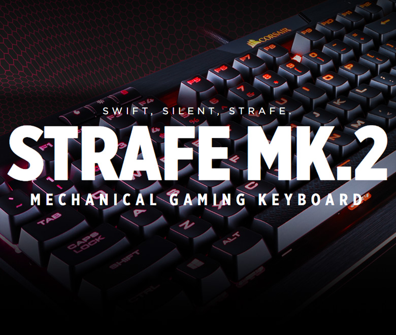 GamerWare. Corsair CH-9104113-NA, MK2 Strafe RGB Mechanical Gaming ...